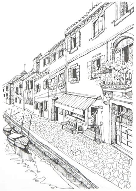 Namil Art [펜 수채화] 강변풍경 유럽 여행스케치 어반스케치 라인드로잉 And 채색 아르쉬 중목 남일수채화 [pen Watercolor] Riverside