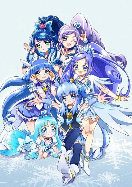 Blue Cures Magical Girl Anime Pretty Cure Anime