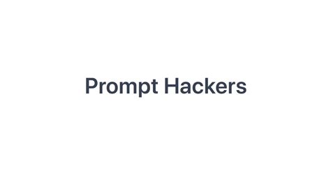 Prompt Hackers Promo Codes 175 Off In February 2025