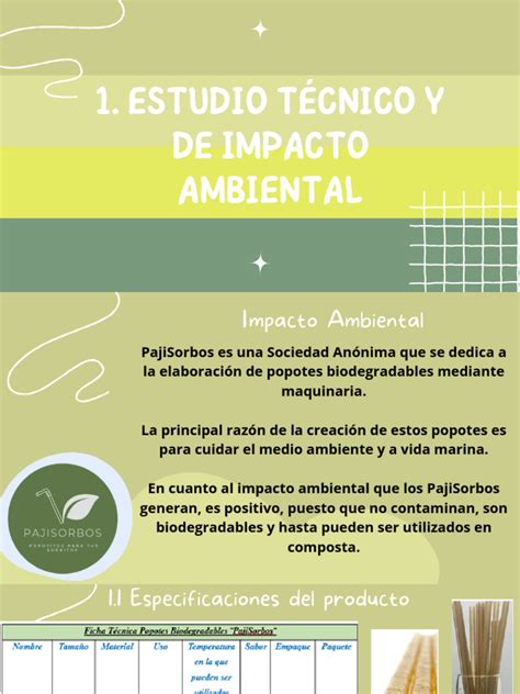 Estudio Técnico Y De Impacto Ambiental Descargar Gratis Pdf