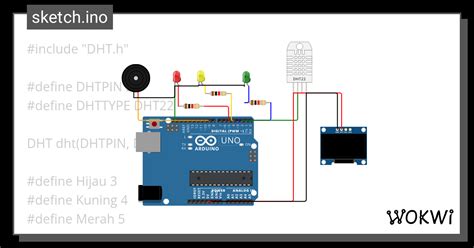 sistem monitoring suhu kandang ayam wokwi esp32 stm32 arduino simulator