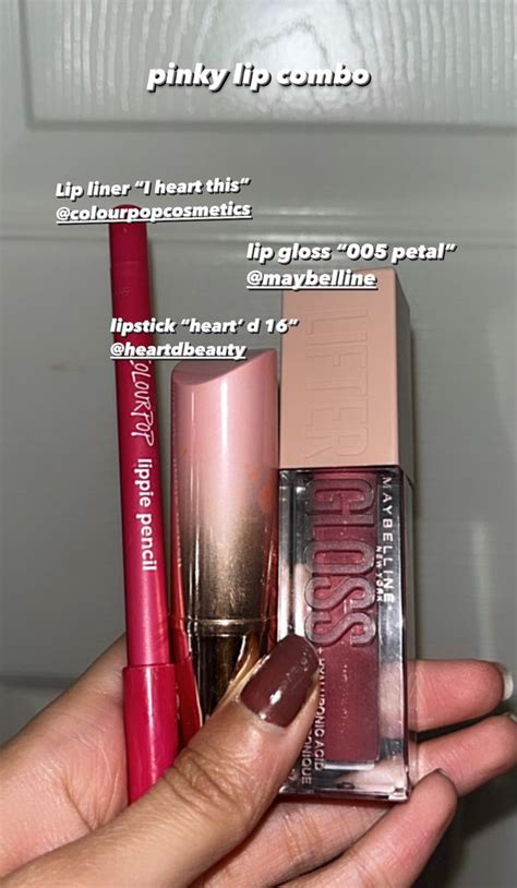 Pinky Lip Combo Lips Face Makeup Tutorial Maybelline Gloss