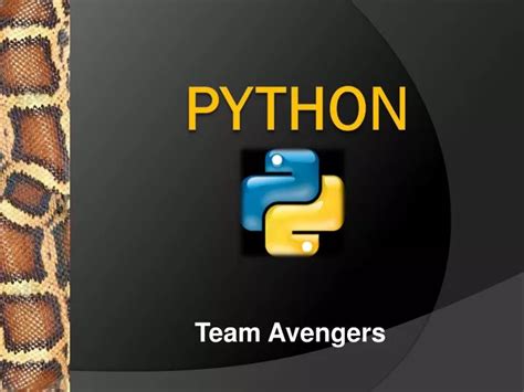 Ppt Python Powerpoint Presentation Free Download Id2261736