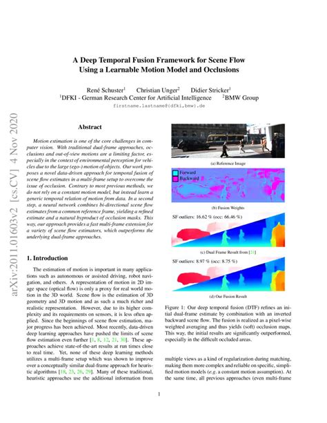A Deep Temporal Fusion Framework For Scene Flow Using A Learnable