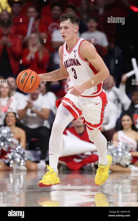 Tucson Az December 17 Arizona Wildcats Guard Pelle Larsson 3 During A Basketball Game