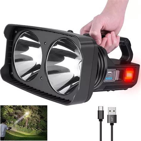 Lanterna Portátil Spotlight De 10000 Lúmens Refletor Led [u