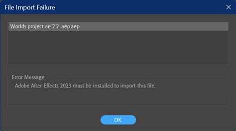 Solution To After Effects Must Be Installed To Im Adobe Product