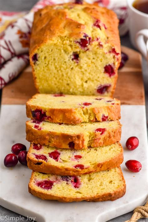 Cranberry Orange Bread Simple Joy