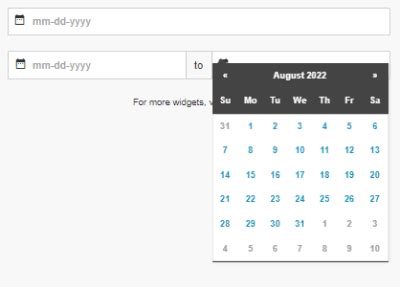 Top Free Bootstrap Datepicker Examples CodePen In UI Lib