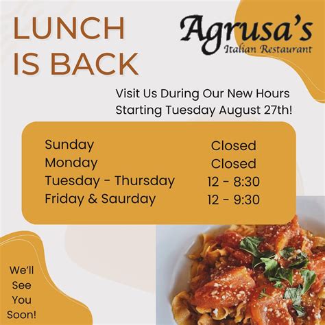 Agrusas Italian Restaurant Agrusasitalianrestaurant • Instagram