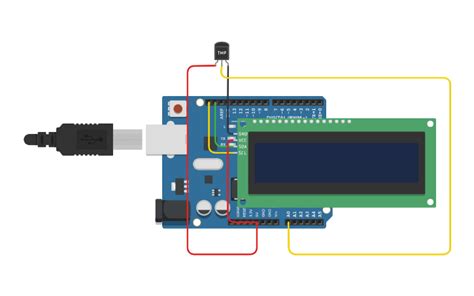 Circuit Design 温度传感器 Tinkercad
