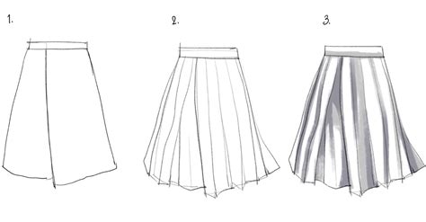 Manga ตัวอย่างการสเก็ตภาพกระโปรง คอร์สเรียนวาดการ์ตูนญี่ปุ่น ราคาคอร์สละ 5 000 เรียน7ครั้ง