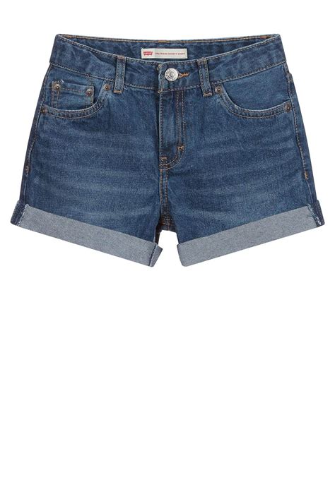 Levis Girls Girlfriend Shorty Shorts Denimn N Mcelhinneys