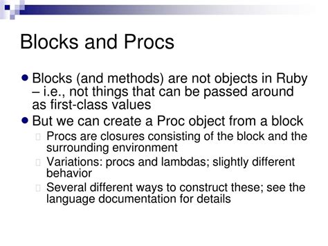 Ppt Ruby Blocks Procs And Closures Powerpoint Presentation Free