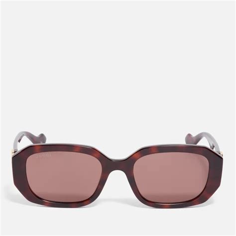 Gucci Logo Rectangular Sunglasses Coggles