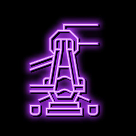 Blast Furnace Steel Production Neon Glow Icon Illustration 20548202