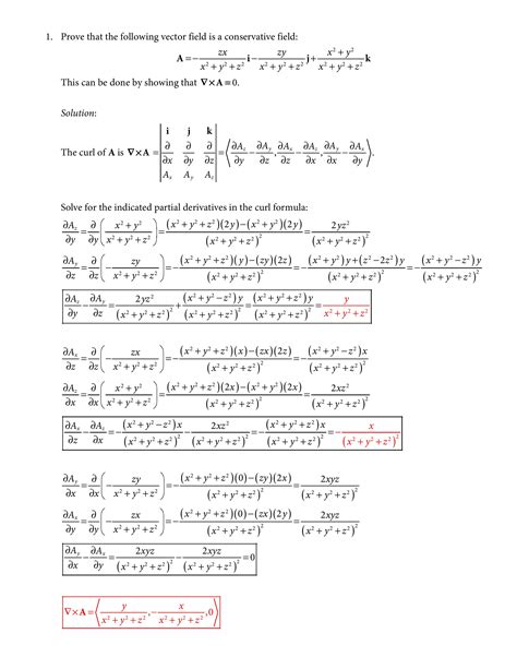 Stuck In Proving That A Vector Field Is Conservative R Askmath