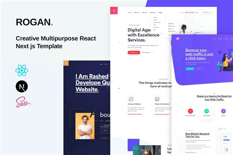 دانلود قالب سایت آژانس دیجیتال مارکتینگ React Next Js