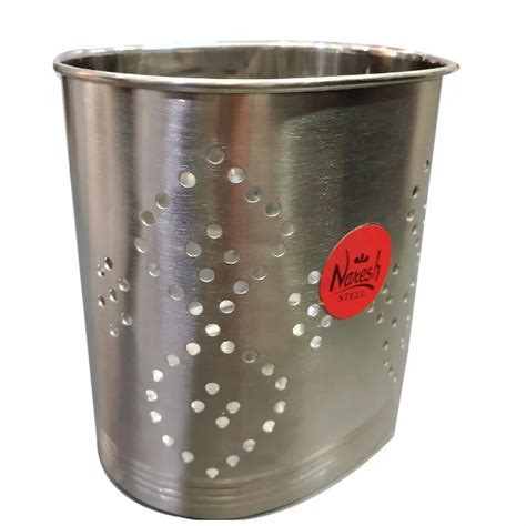 Polished Naresh Stainless Steel Cutlery Holder Size X X Cm Round Base At Rs