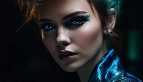 Premium Ai Image Captivating Beauty Young Adult Fashion Model Exudes Sensuality And Elegance