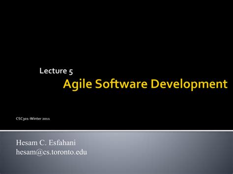 Agile Software Development