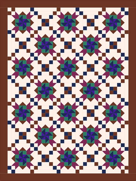 04 Chained Windmill Quilt Pattern Pdf File Immediate Download Maine