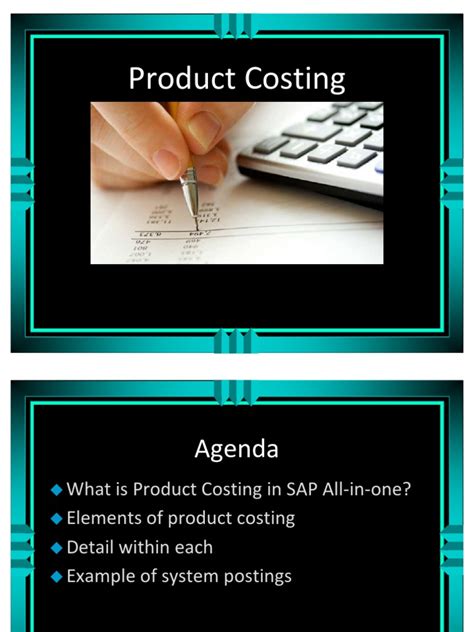 Sap Co Pc Product Costing In Sap Erp6 0 One Pdf Cost Variance