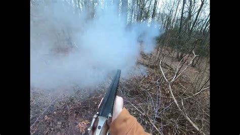 Hunting Small Game with Black Powder Muzzleloading Shotgun - YouTube