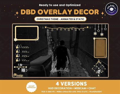 Dbd Christmas Overlay Decor Hud Animated Xmas Theme Hud Decoration