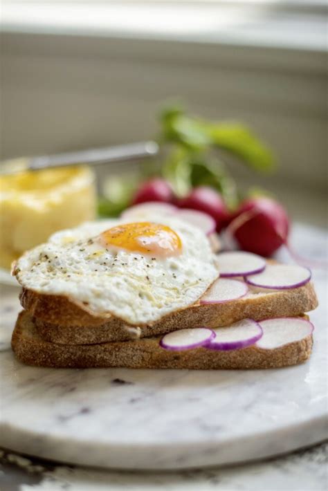Radish Toast With Fried Egg A Healthy Life For Me