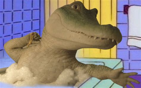 There Is A Gator In Homers Bath Tub By Dracoawesomeness On Deviantart