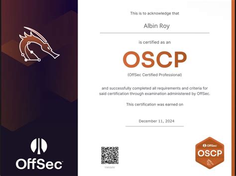 Albin Roy On Linkedin Oscp Oscpplus Offensivesecurity Offsec Cybersecurity Pentesting