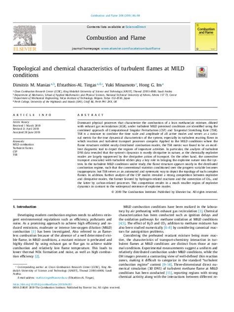 Pdf Combustion And Flame