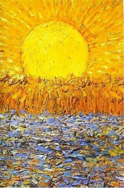 Vincent Van Gogh Le Soleil Vincent Van Gogh Sun Van Gogh Sunset Worry
