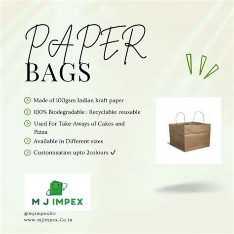 Cake Paper Bag 2kg At Rs 6piece In Bengaluru Id 2852570744533