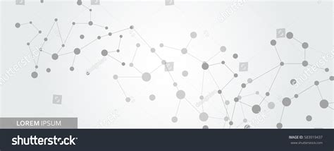 Abstract Connection Structure Vector Science Background Stock Vector Royalty Free 583919437