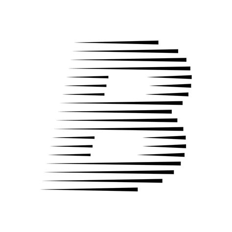 B Letter Lines Logo Icon Illustration Vector Art At Vecteezy