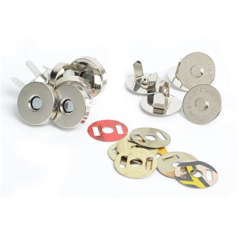 100 Setslot 14mm Handbag Leather Craft Clothes Magnetic Button Clasps