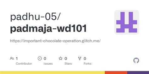 Github Padhu Padmaja Wd Https Important Chocolate Operation