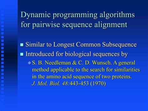 Ppt Sequence Alignment Powerpoint Presentation Free Download Id4139505
