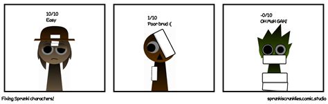 Fixing Sprunki Characters Comic Studio