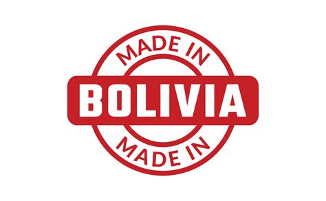 Made In Bolivia Rubber Stamp 25381514 Vector Art At Vecteezy