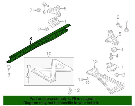 Ne55 39 710 2006 2015 Mazda Mx 5 Miata Center Bar Mazda Part Direct