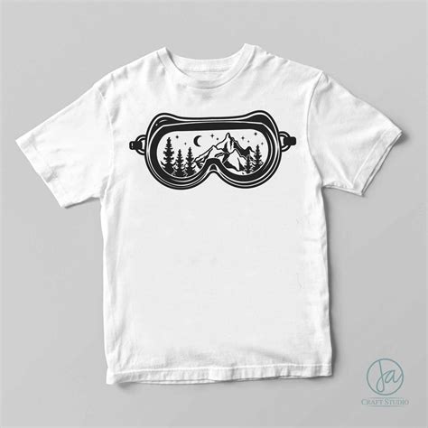 Snow Goggles Mountain Svg Skiing Svg Mountain Svg Etsy