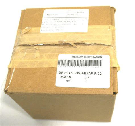 NEW MENCOM DP RJ45S USB BFAF R 32 RECEPTACLE DPRJ45SUSBBFAFR32 SB Industrial Supply Inc