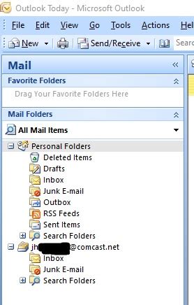 Outlook Deleted Sent Folders Do Not Show Up Windows Forums