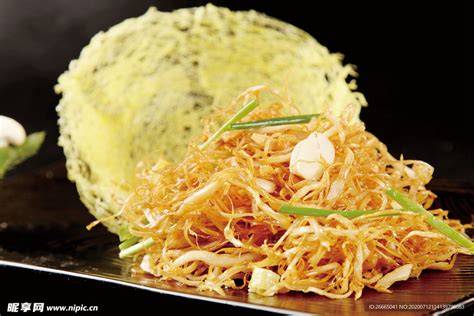 手撕杏鲍菇摄影图传统美食餐饮美食摄影图库昵图网