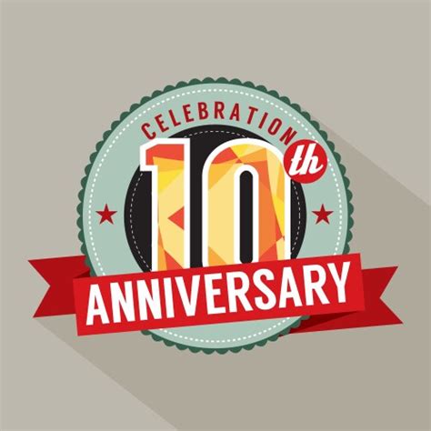 Happy 10th Birthday Vector Images Over 7 200