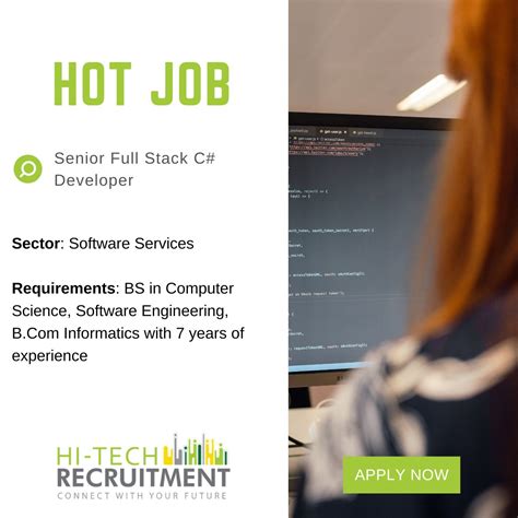 Hi Tech Recruitment On Linkedin Senior Software Developer Position