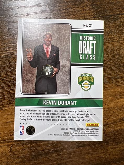 Kevin Durant Sonics Draft